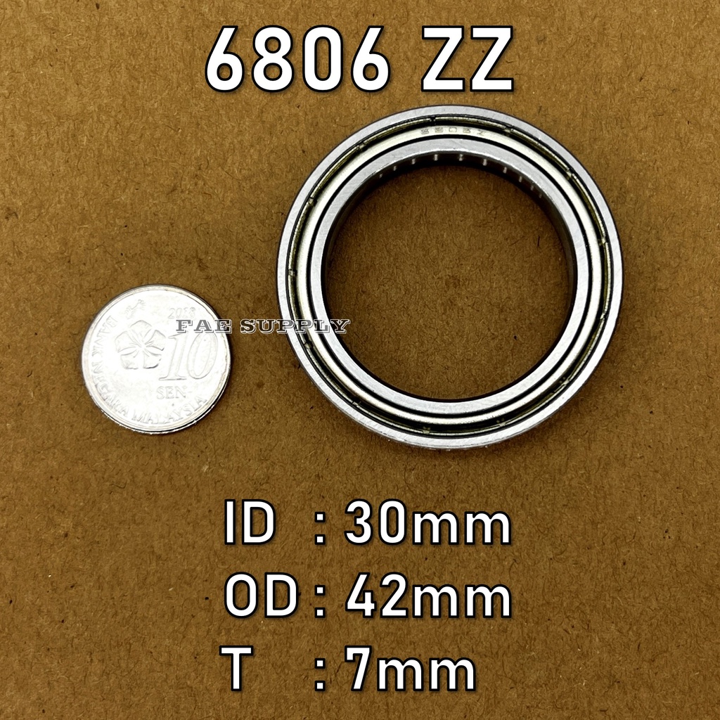 Ball Bearing 6800 6801 6802 6803 6804 6805 6806 6807 6808 6809zz metal ...