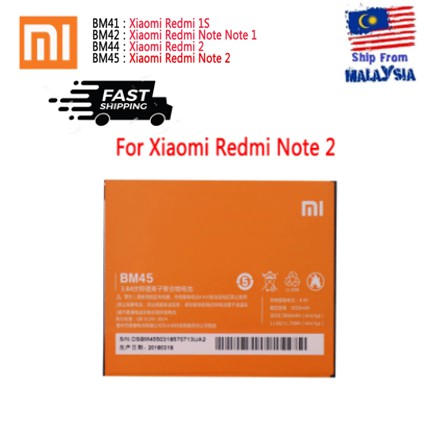 Xiaomi 3060mAh Battery For mi Redmi Note 2 BM45 BM41 BM42 BM44 BM20 ...