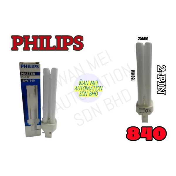 【CLEAR STOCK】PHILIPS 18W 840/865 PLC(2 PIN)TUBE | Shopee Malaysia