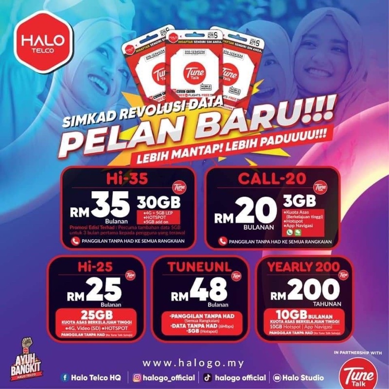 SIMCARD HALO TELCO | RM 48 sebulan UNLIMITED CALL UNLIMITED INTERNET 🔥 ...
