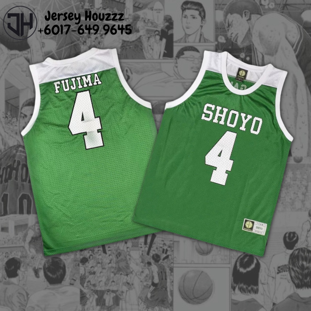 (READYSTOCK) Slam Dunk Anime Shoyo High School #4 Kenji Fujima Jersey ...