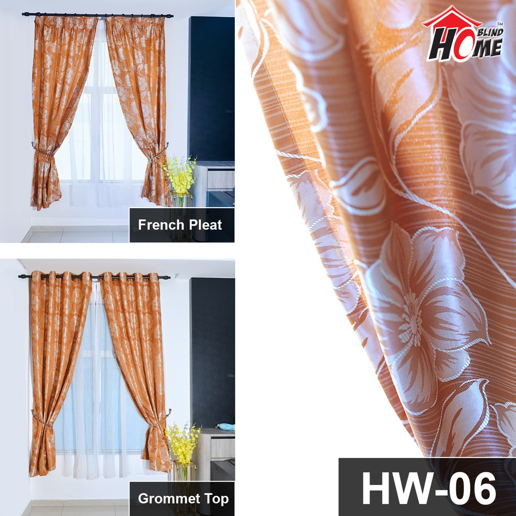 [HOME BLIND] Langsir HAVANA / Langsir Corak /Curtains Hook or Ring ...