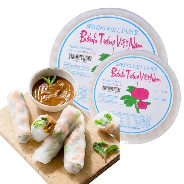 VIETNAM SPRING ROLL RICE PAPER (SMALL / BIG) 越南米纸 （小 / 大）(16CM / 22CM ...