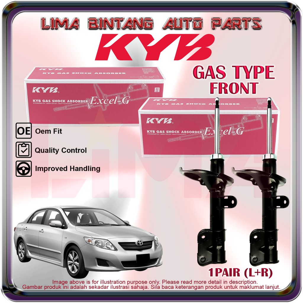 ( 1Pair ) Toyota Corolla Altis ZZE141 ZZE142 ZRE141 ZRE142 ZRE143 Front ...