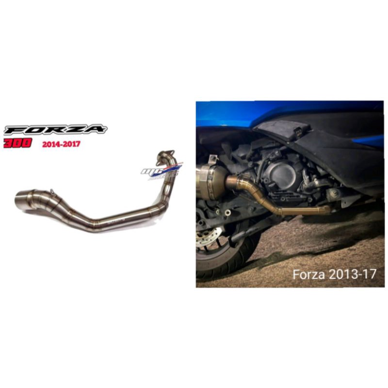 Forza Exhaust Pipe 300-350 Genuine Stainless Steel Straight Model ...
