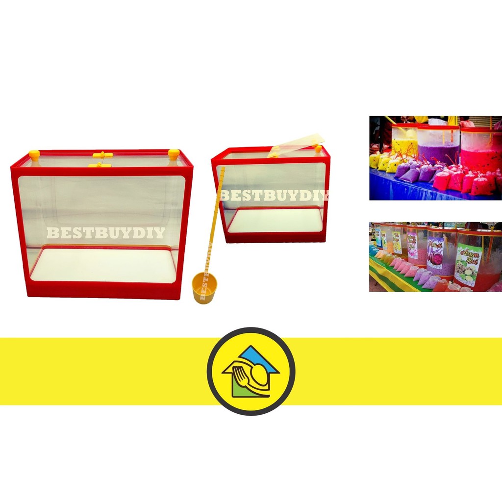 B104 Ice Water Container/ Rectangular Water Container/ Balang Air Kecil ...