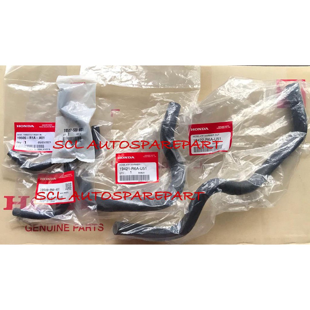 Honda Water Throttle Body By Pass Hose set ( 5 Pcs ) Honda Accord T2A 2 ...