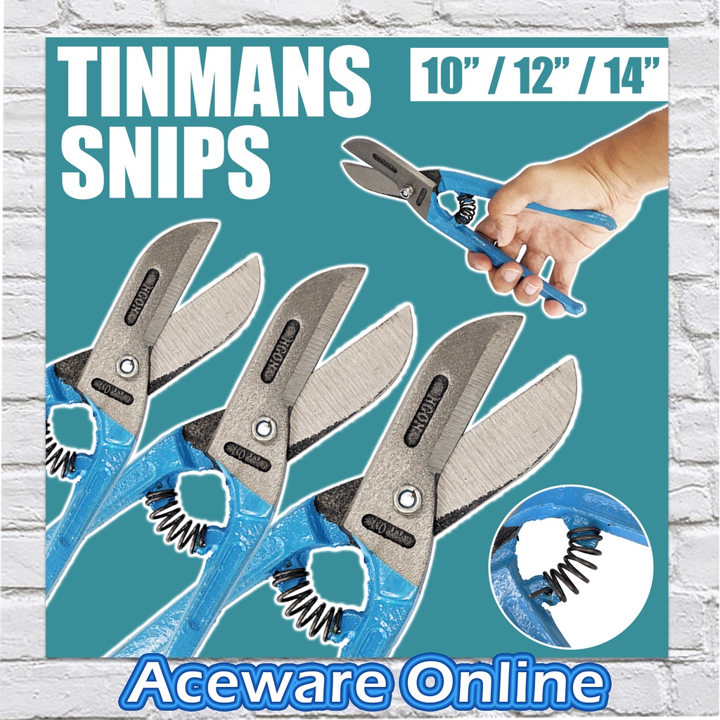 10" / 12" / 14" Inch Tin Snip Zinc Sheet Cutter Metal Aluminium Sheet ...