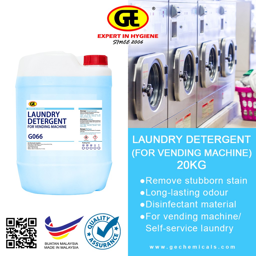 Laundry Detergent for Vending Machine/ Self-Servcice laundry 20KG (With ...