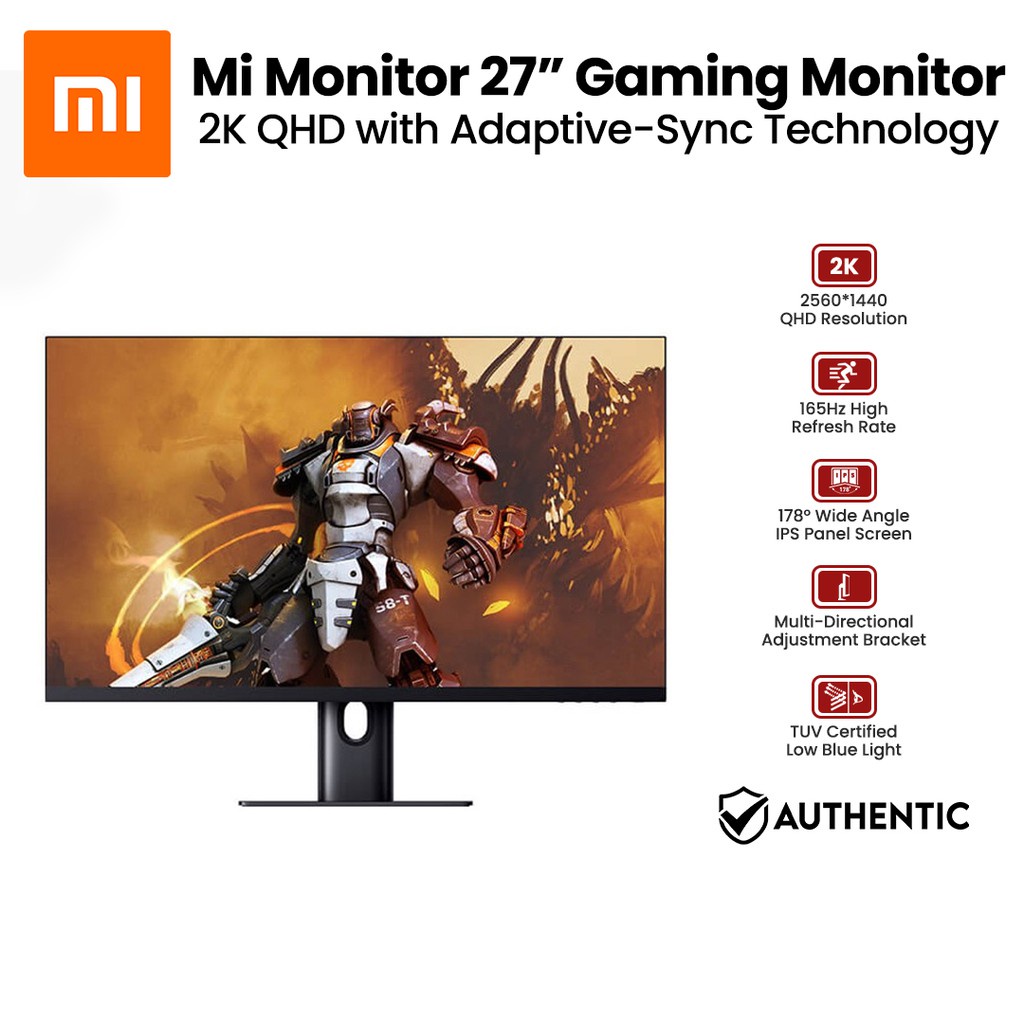 Xiaomi Mi 2K Gaming Monitor 27-inches > QHD 2K Display > 165Hz Refresh ...