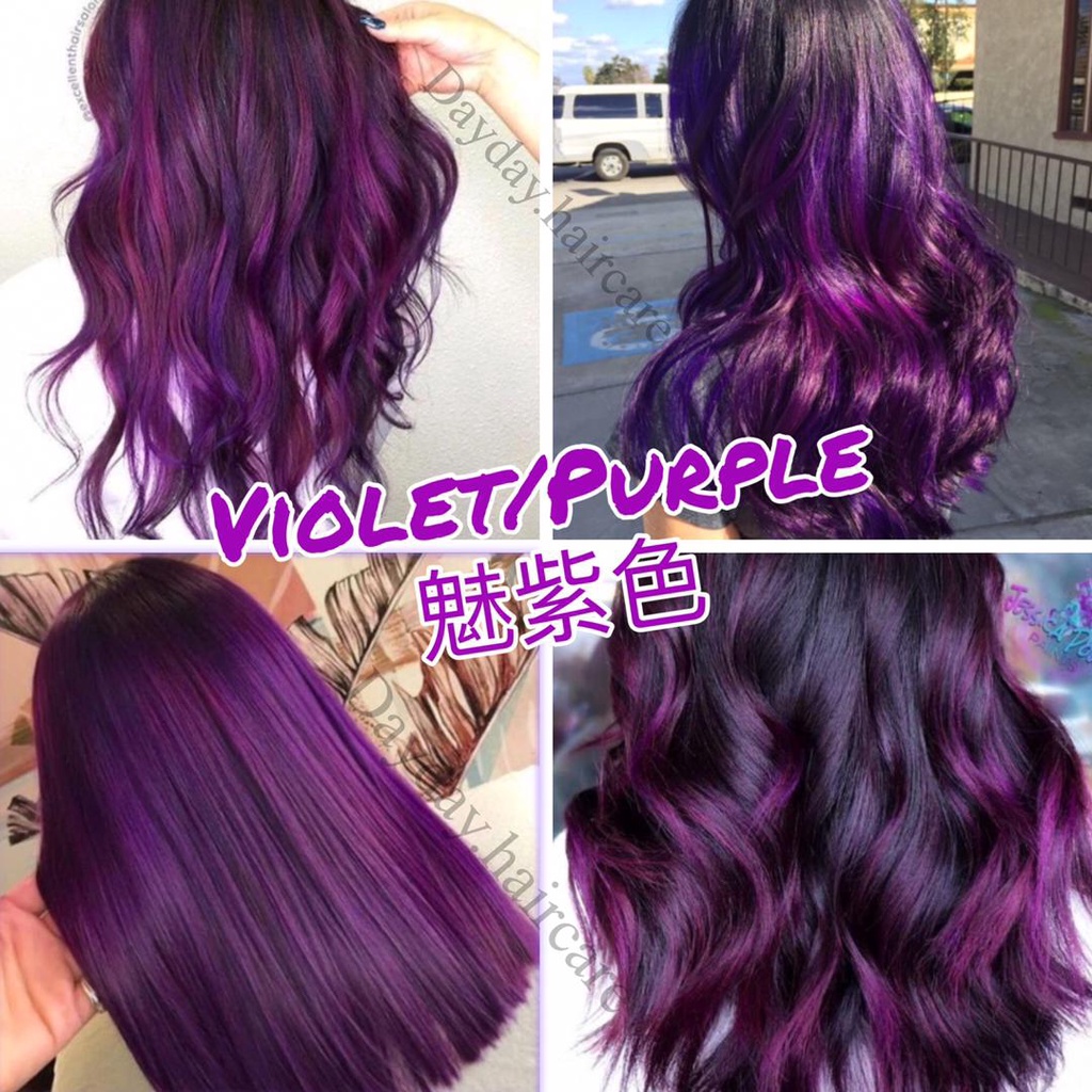 【Ready Stock】Violet Purple 0/66 with Peroxide Salon Professional Hair ...