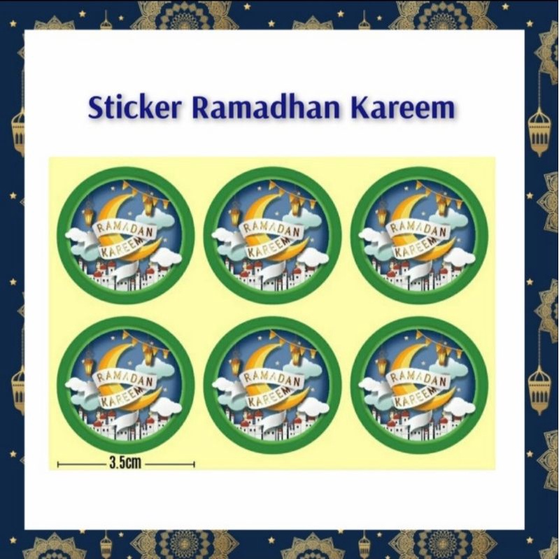 Ramadhan Kareem Sticker Ramadan Sticker Label Sticker Paper | Shopee ...