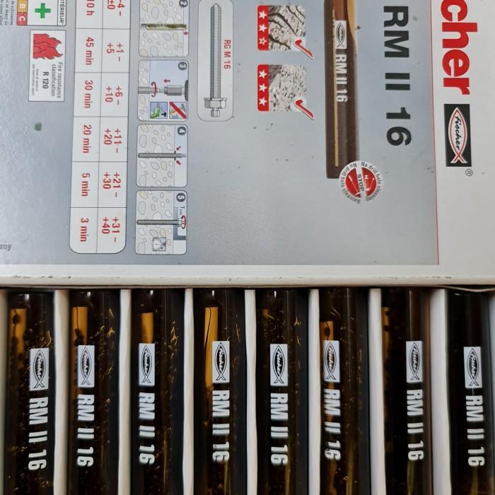 Fischer Bolts Rm Ii 16 M16 Chemical Anchor Glue Angkur Capsule | Shopee ...