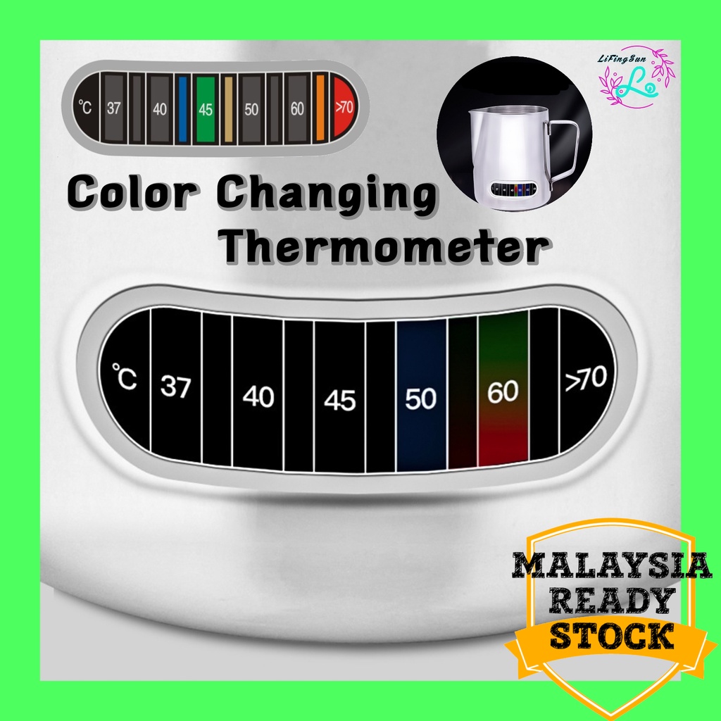 LIFINGSUN Waterproof Thermometer Sticker 37-70 Celsius Measuring ...