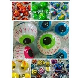 【HALAL】Bubble Gum Eyeball Large Chewy Gum Angry Birds Spider Man Planet ...