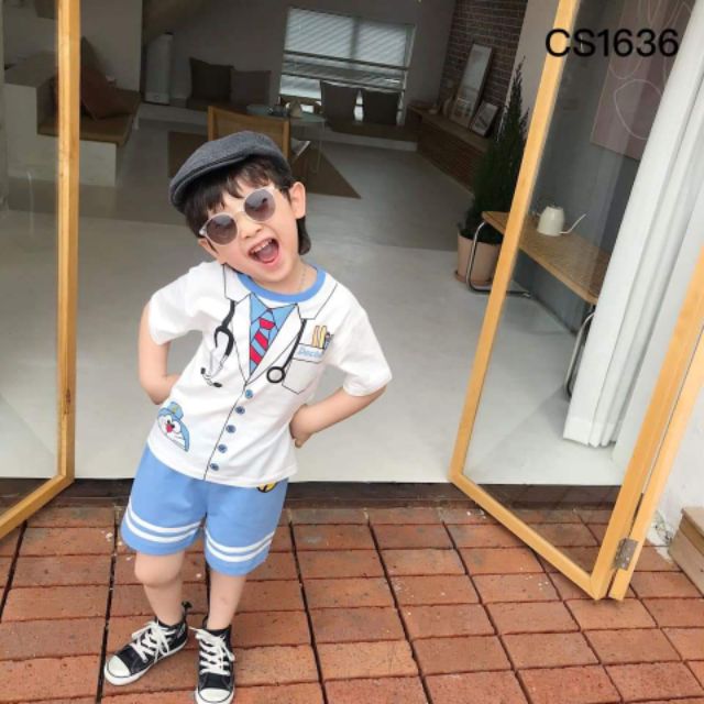 Cosplay Doraemon Doctor Design Clothing Set | Shopee Malaysia
