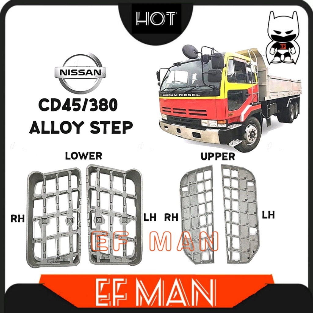 NISSAN CD45/380 FOOT SIDE STEP STAND PANEL IRON LORRY LORI TRUCK PIJAK ...