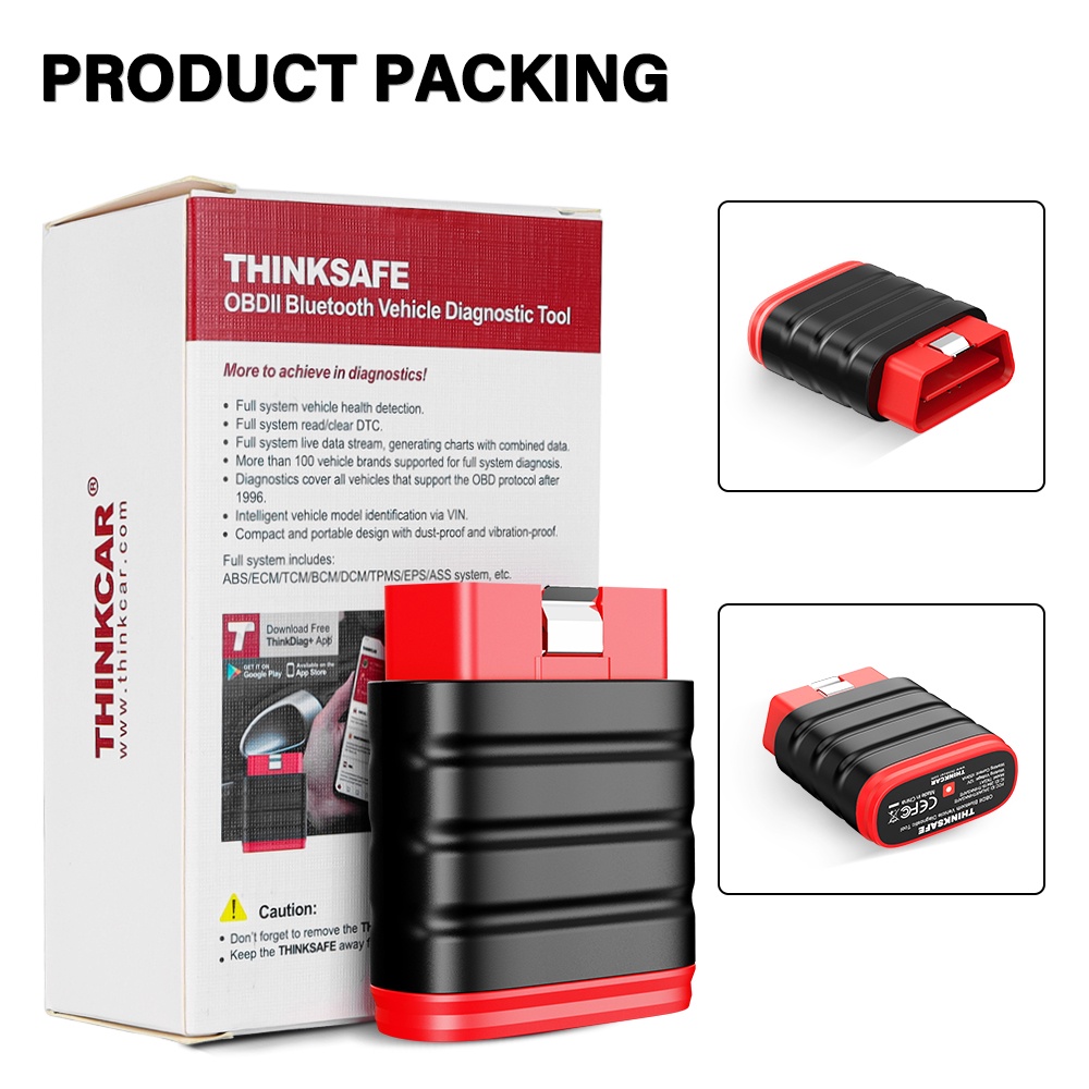 【Ship From Malaysia】Thinkcar Thinksafe OBD2 Bluetooth Scanner Code ...