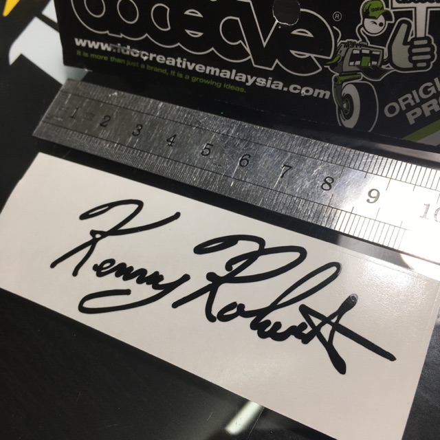 KENNY ROBERTS signature sticker | Shopee Malaysia