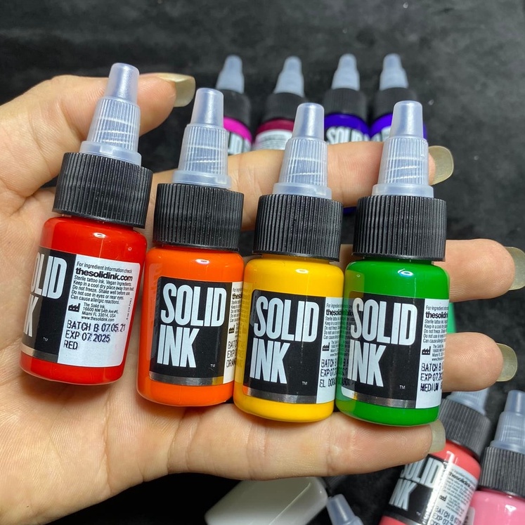 Genuine solid ink color ink 15ml - 1 bottle (tattoo ink on real skin ...