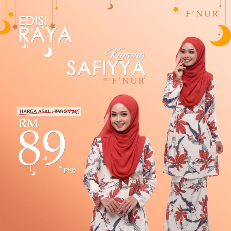 Baju Kurung moden Raya iron less Tak renyuk mosscrepe kualiti tinggi ...