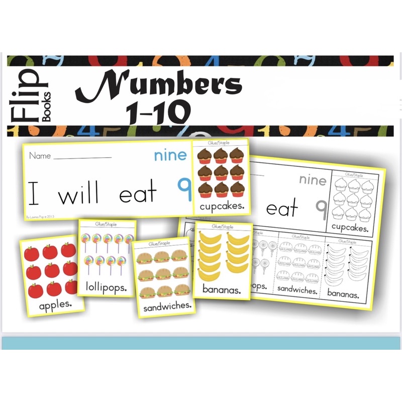 Learn Number Flip Book Softcopy Kindergarden Number Learning pdf ...