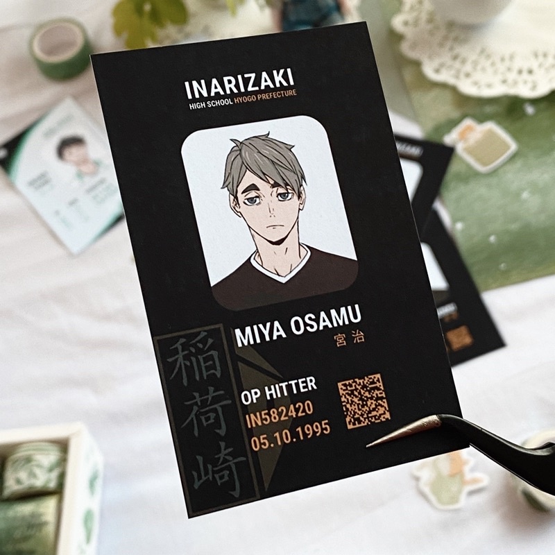 Haikyuu!! Student ID Cards [2] Artcard 260gsm | Shopee Malaysia