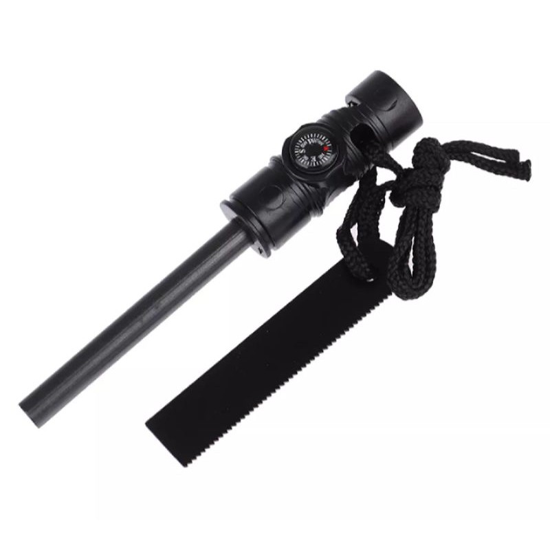 🇲🇾 3in1 Long Starter Flint Fire Starter Compass Flint Magnesium Rod ...