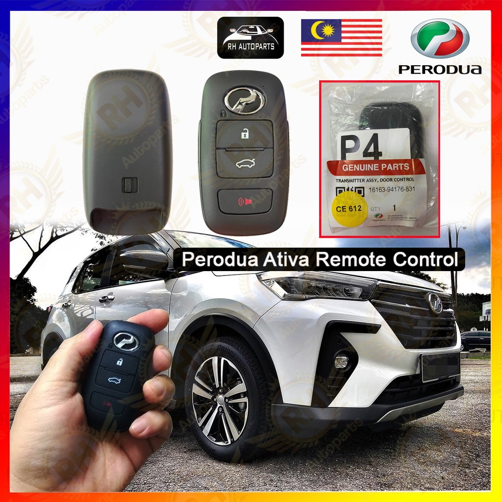 Perodua Ativa Smart Remote Control Key Fob 3 Button Kunci 16163-94176 ...