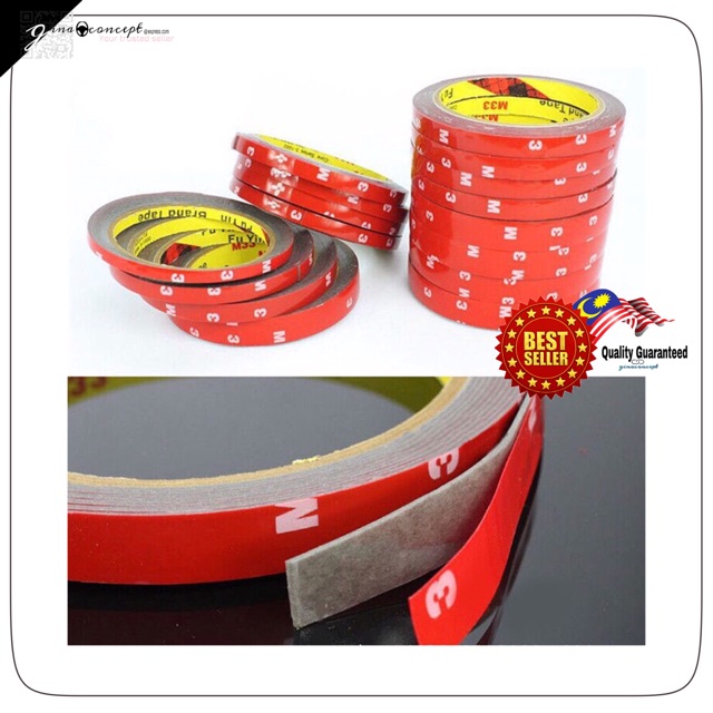 🔥Ready stock🔥3M SUPER STRONG PERMANENT DOUBLE SIDED TAPE 10MM(3Meter ...