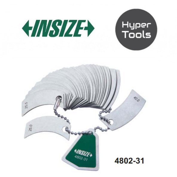 INSIZE Radius Gauge (Model: 4802-31) | Shopee Malaysia