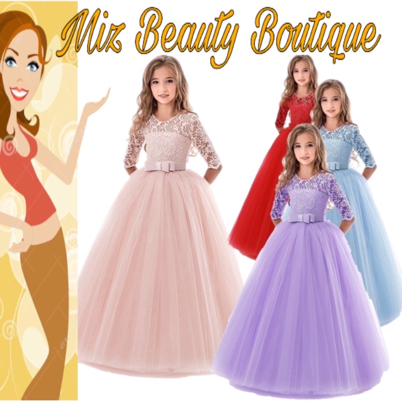MIZ DRESS KANAK-KANAK DRESS LABUH WEDDING DINNER LONG DRESS PARTY ...