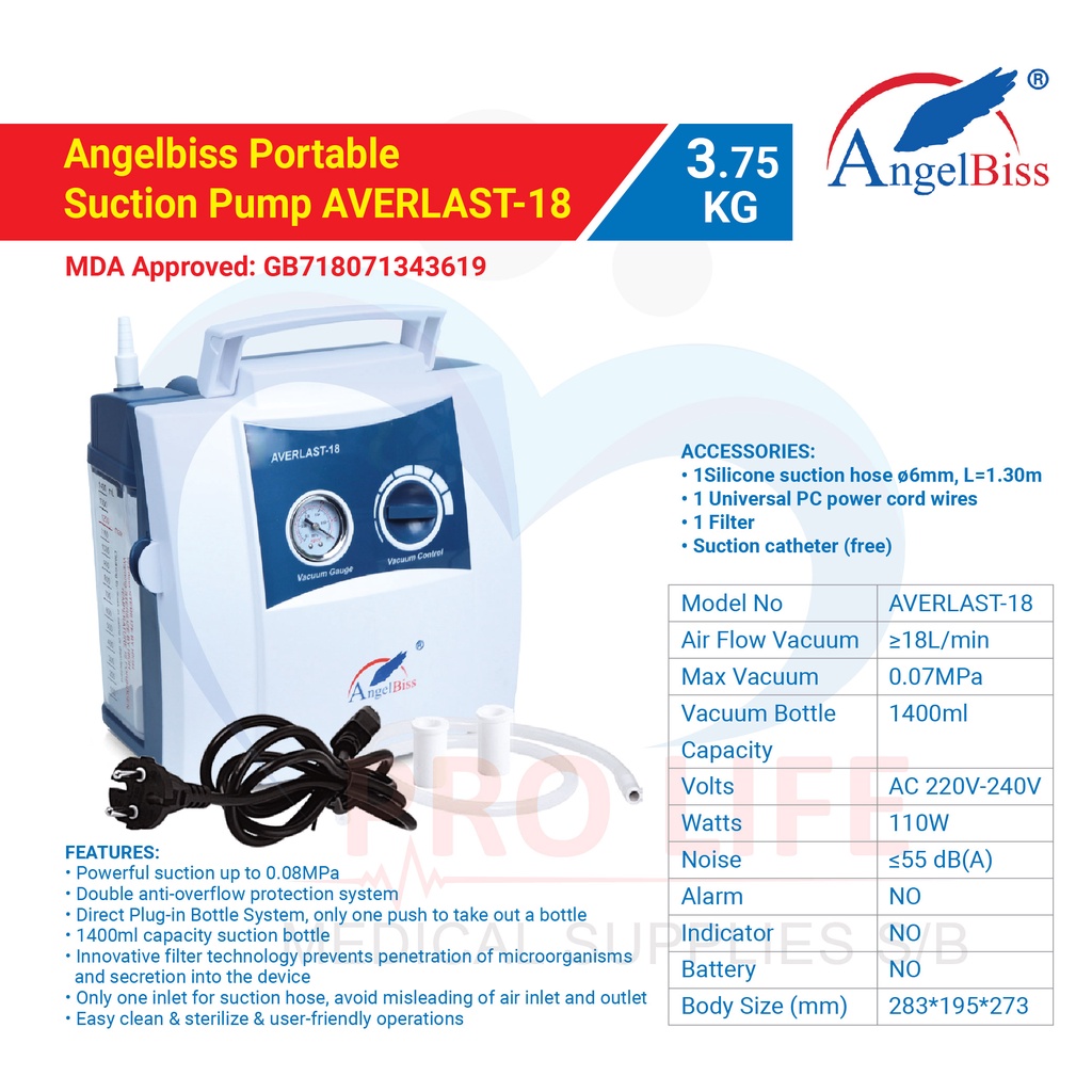 Angelbiss Portable Suction Pump AVERLAST-18 | Shopee Malaysia