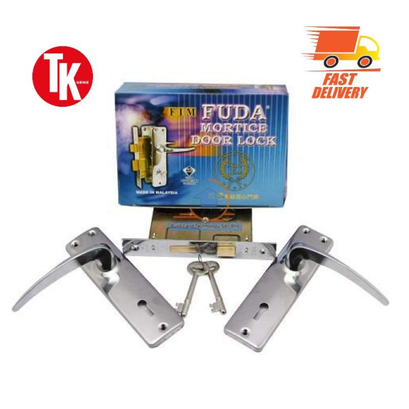 FUDA Lock / FUDA 2 Lever Mortice / Kunci Pintu / Kunci Pintu rail door ...