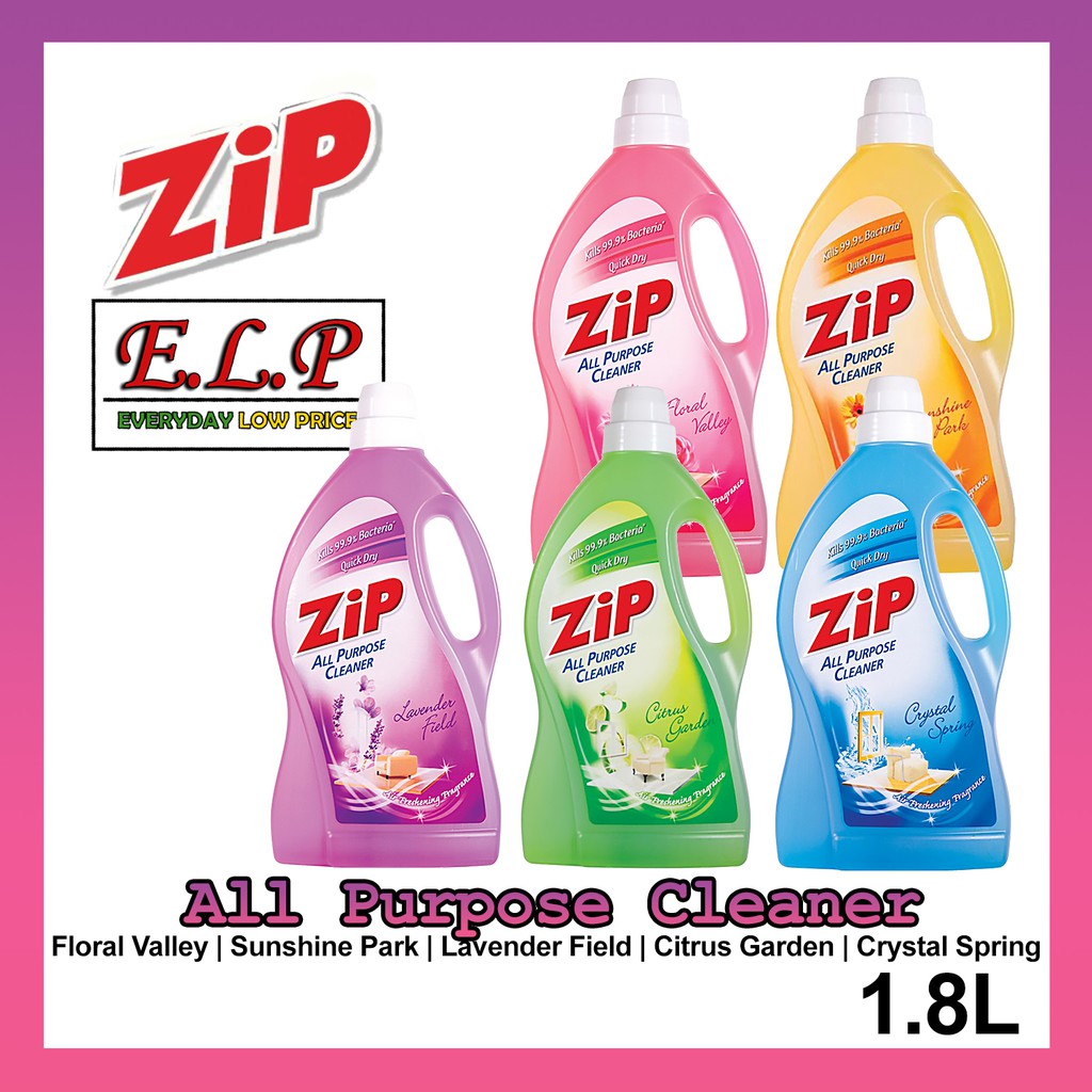 Zip All Purpose Cleaner 1.8L (Quick Dry & Air Freshening Fragrance ...