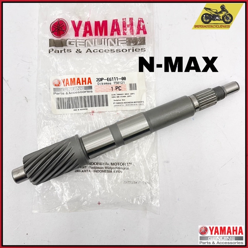 [100% ORI] NMAX N MAX GEAR PRIMARY DRIVE SHAFT REAR PULLEY SHAFT 2DP-E6111-00 ORIGINAL YAMAHA ...