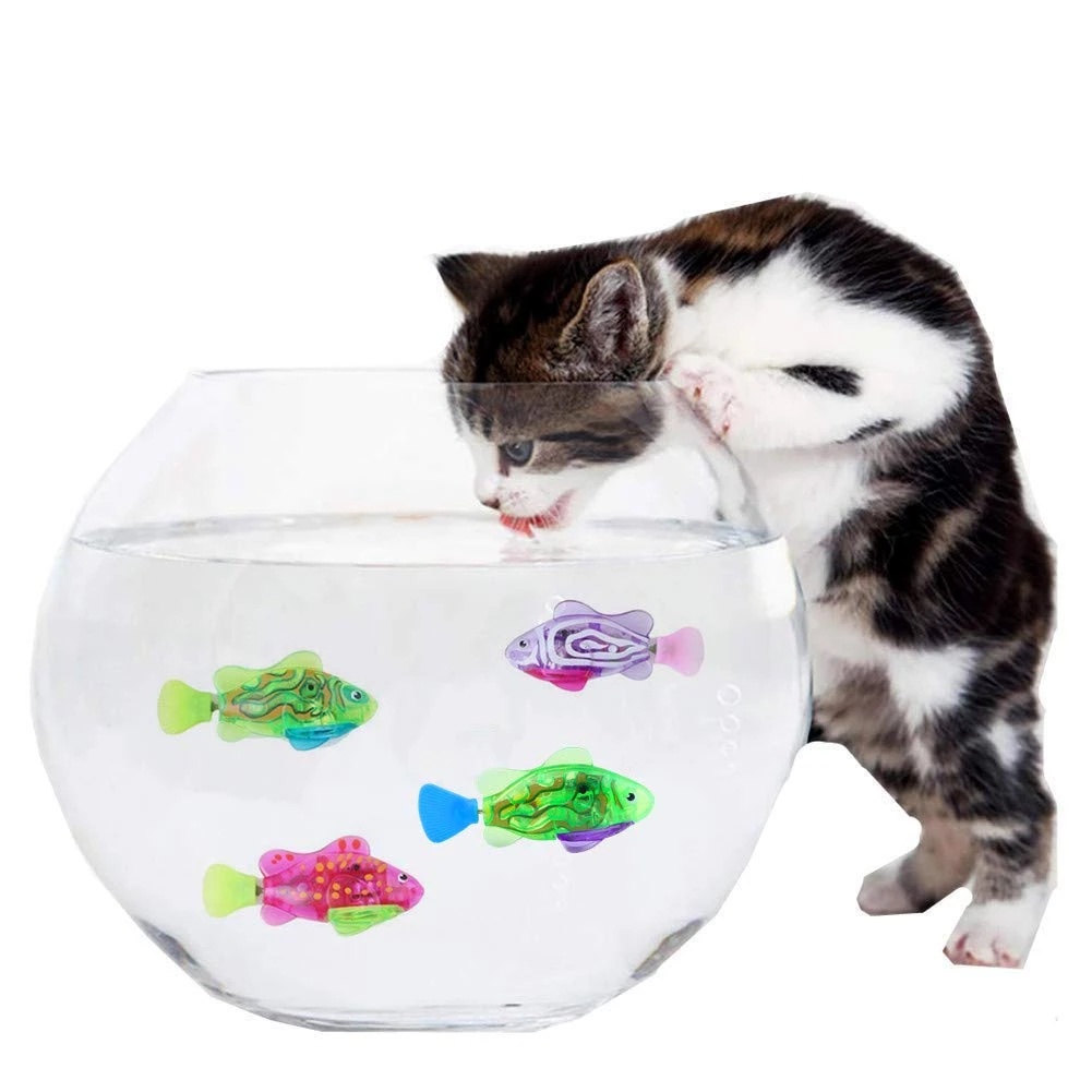 Cat Interactive Electric Fish Toy Water Cat Toy for Indoor Play ...