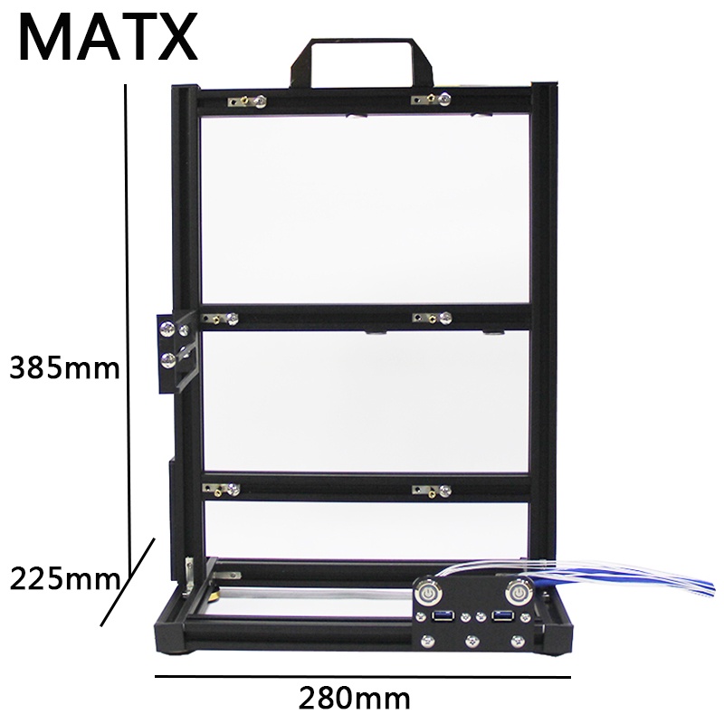EATX/ATX/ITX/MATX MOD frame Open Computer Case Vertical Chassis Shelf ...