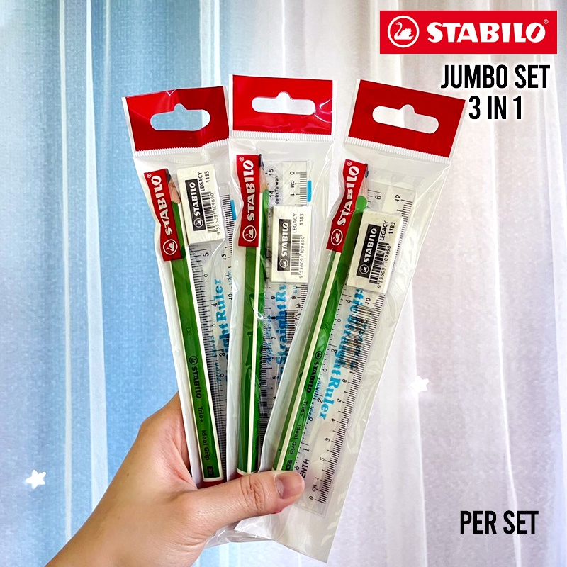 Stabilo Value Pack Blister Transparent Case Complete Exam Set 2B Pencil ...