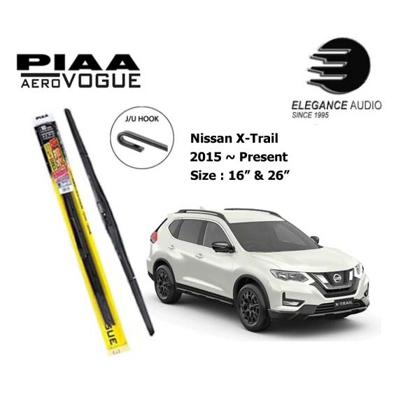 PIAA Aero Vogue Silicone Wiper For Nissan X-Trail T32 2015 - Present (26" / 16") | Shopee Malaysia