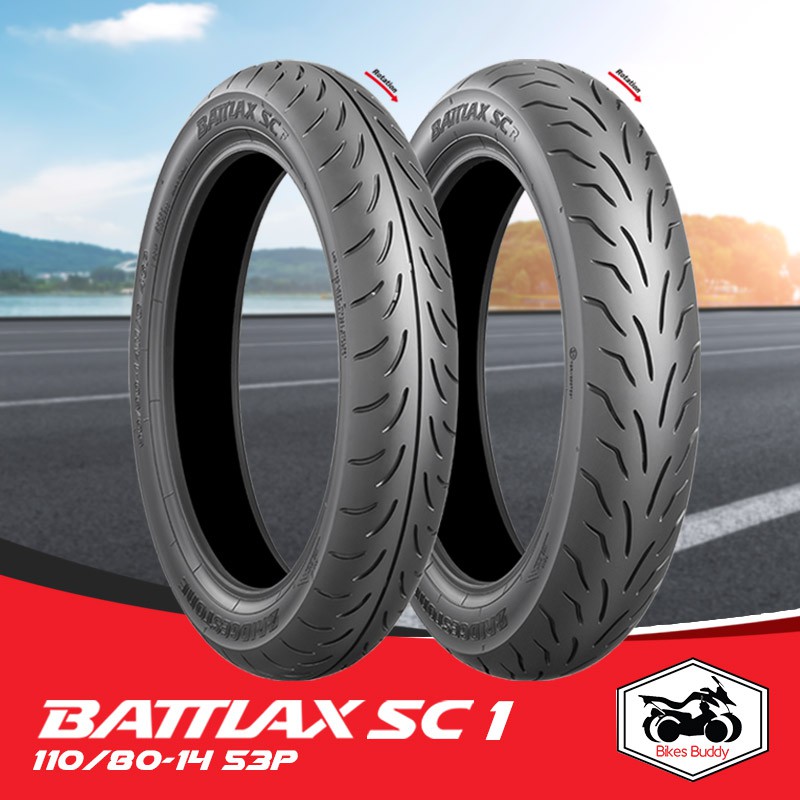 Bridgestone Battlax SC Tyre 110/80-14 53P SC1-R TL ( Year 2022 @ Clear ...