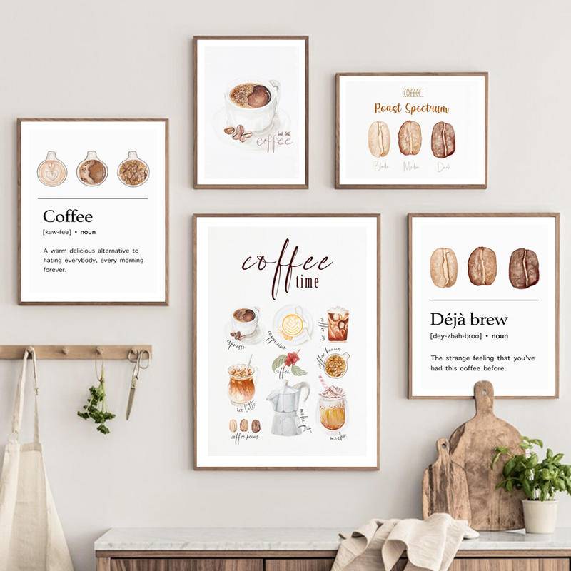 Coffee Caffeine Cocoa Cup Wall Art Canvas Painting Posters Prints Wall ...