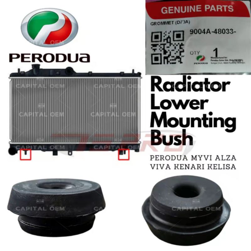 RADIATOR BUSH PERODUA MYVI VIVA ALZA KANCIL KELISA KENARI BEZZA AXIA ...