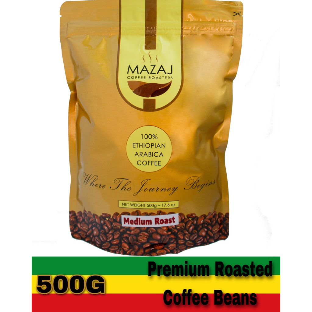 [MAZAJ COFFEE] Premium Roasted Coffee Beans |Ethiopia Sidamo|[MEDIUM ...