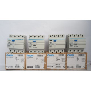 HAGER ELCB RCCB 30MA 100MA 300MA 40A 63A 100A 2POLE 4POLES | Shopee Malaysia