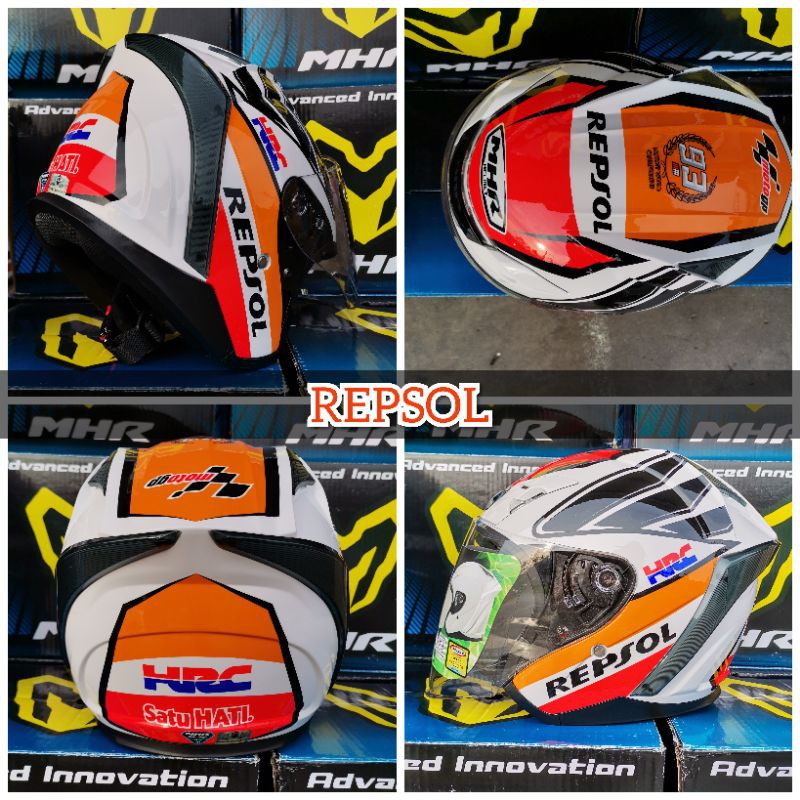HELMET MHR OF622 BEATS MOVISTAR YAMAHA HONDA HRC PETRONAS PETRONZA ...