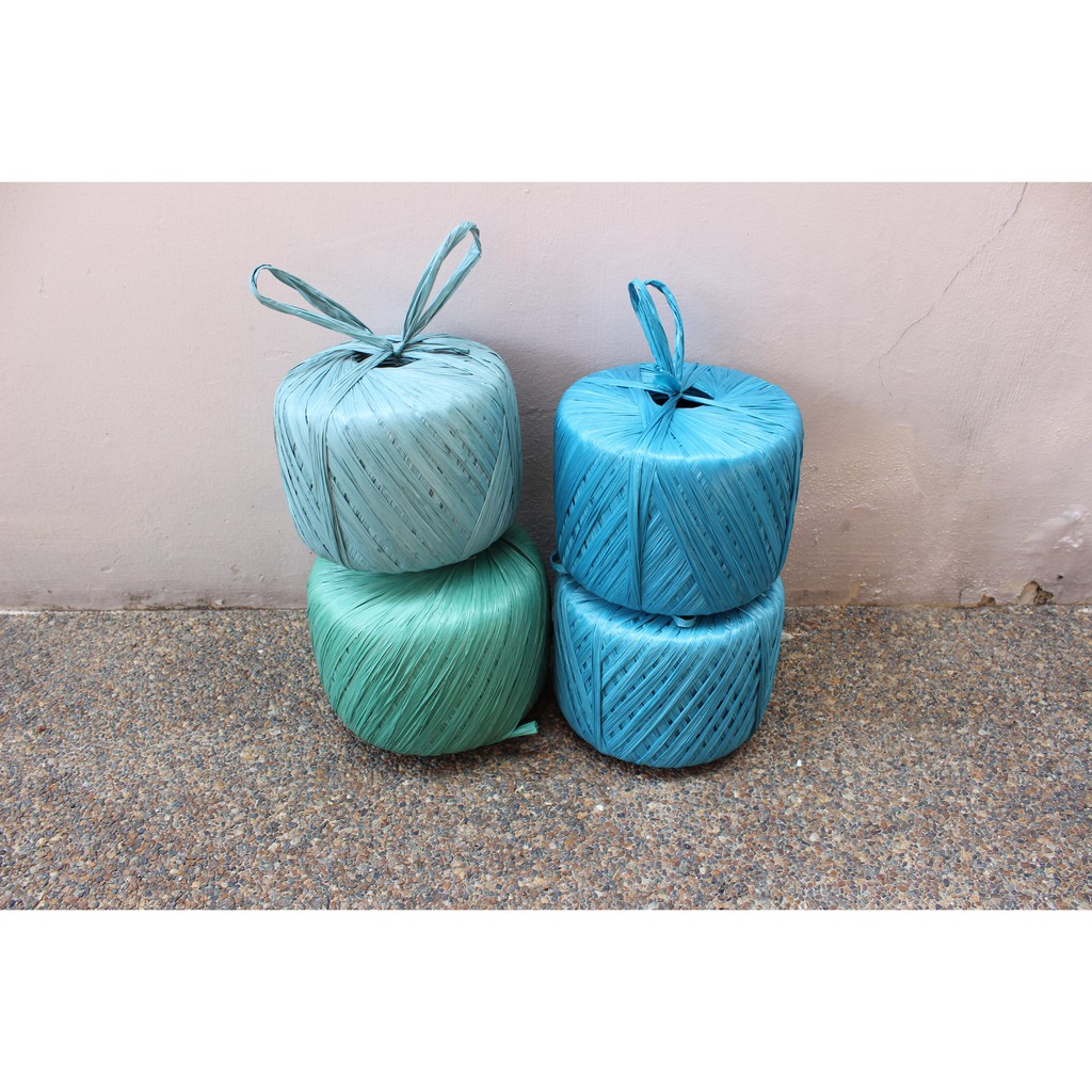 PP Reprocessed raffia rope 1-1.5 KG Per roll TALI HALUS RAFFIA READY ...