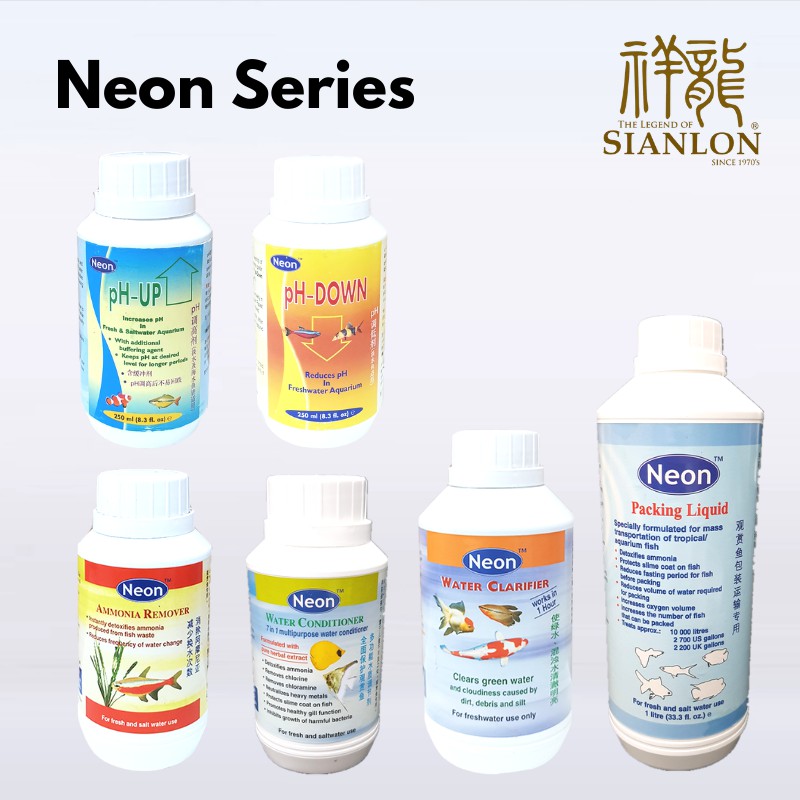 Neon Series - 250ml (PH Up / PH Down / Ammonia Remover / Water Conditioner / Water Clarifier ...