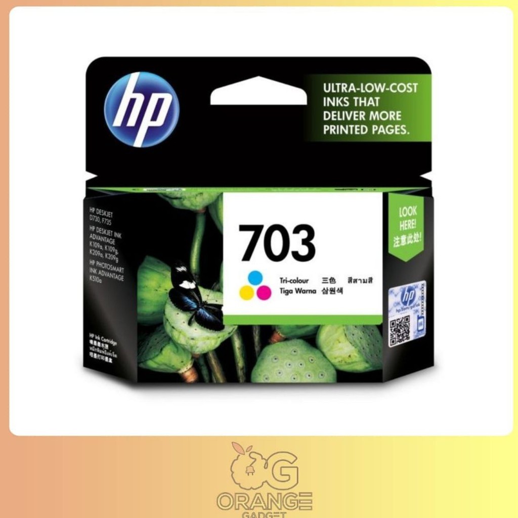 HP 703 Tri-color Original Ink Advantage Cartridge | Shopee Malaysia