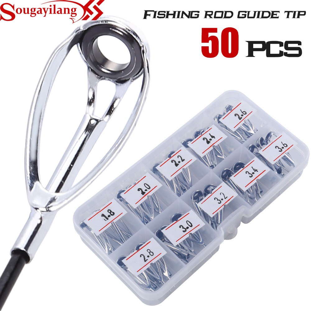 Sougayilang Box Top Fishing Rod Rings Ceramic Stainless Steel Guide ...